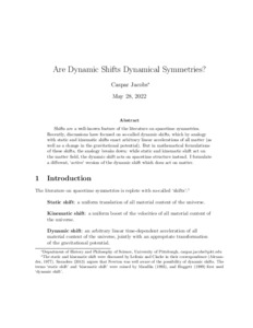 Are Dynamic Shifts Dynamical Symmetries? - PhilSci-Archive